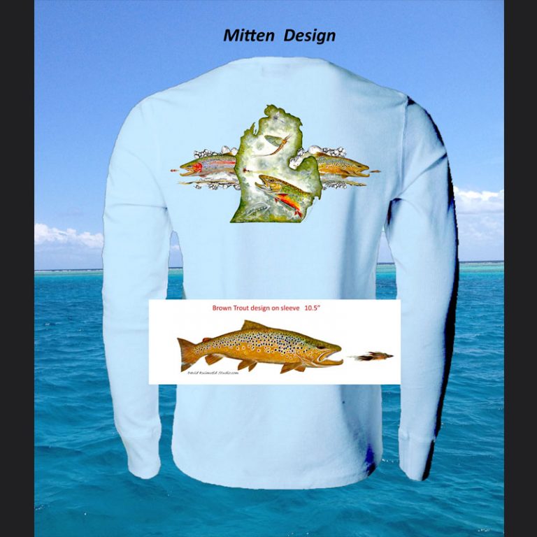 Arctic Blue Solar Shirt (add title of art design for the shirt) – David ...